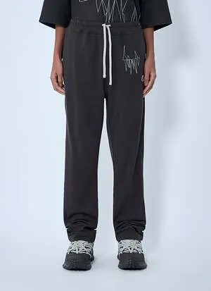 Moncler Rick Owens Elasticated Waist Drawstring Pants - Gray