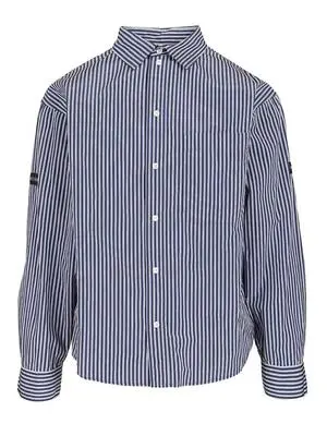 Balenciaga Oversized Striped Shirt - Blue