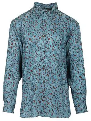 Dries Van Noten Shiny Satin Shirt - Multicolor