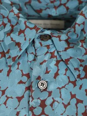 Dries Van Noten Shiny Satin Shirt - Multicolor