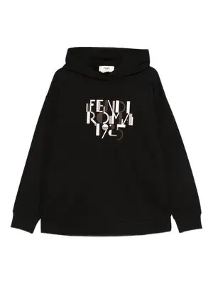 Fendi Roma Cotton Hoodie - Multicolor