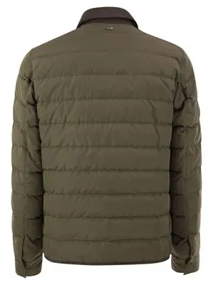 Herno Quilted Down Jacket With Shirt Collar - Multicolor