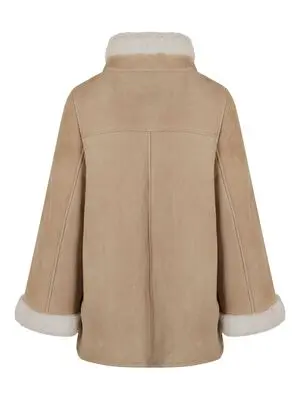 FAY Leather Shealing Cape