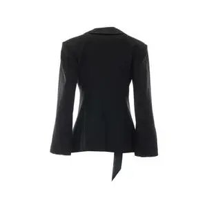 Attico Oversized Ribbon Shawl Lapel Blazer
