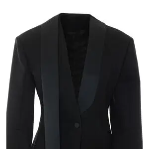 Attico Oversized Ribbon Shawl Lapel Blazer