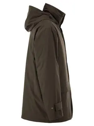 Herno Technical Hooded Padded Parka - Brown