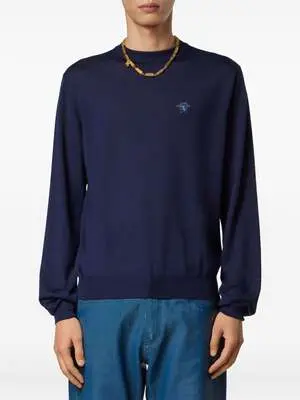 Versace Medusa Sweater In Wool, Silk And Cashmere
