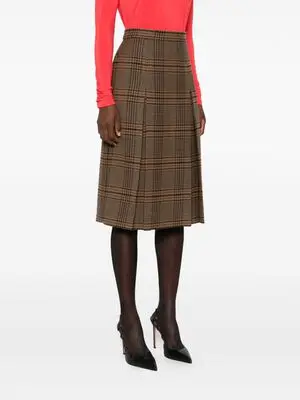 Saint Laurent Wool Cashmere Midi Skirt