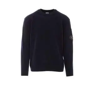 C.P. COMPANY Lens Sweater - Blue