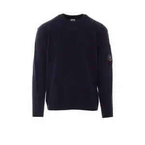 C.P. COMPANY Lens Sweater - Blue