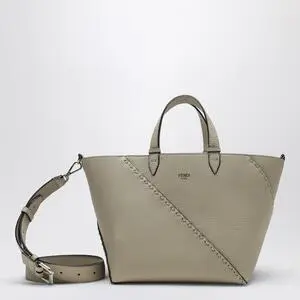 Fendi Ivory Diagonal Shopping Small Selleria Bag - Multicolor