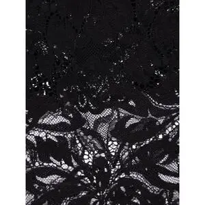 Rabanne Lace Midi Skirt - Black
