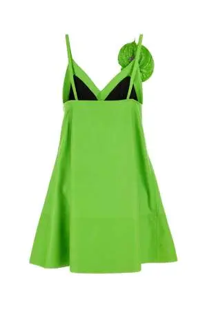 Loewe Fluo Leather Mini Dress