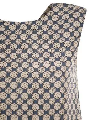 Max Mara Reversible Silk Top - Blue