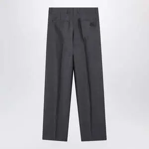 Miu Miu Grey Wool-blend Trousers