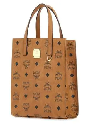 Mcm Printed Canvas Shopping Bag