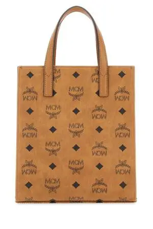 Mcm Printed Canvas Shopping Bag
