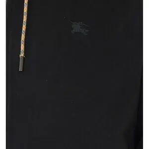 Burberry Check Trim Zip Hoodie - Black