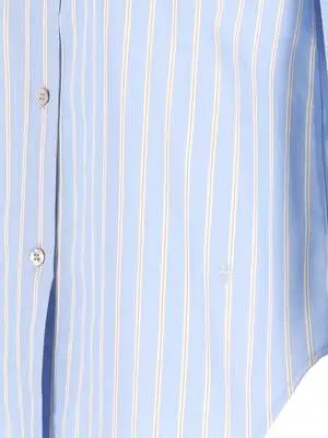 FORTE_FORTE Striped Cotton Shirt - Blue