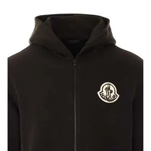 Moncler Zip Up Logo Hoodie