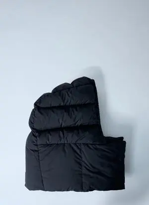 Moncler Nylon Hooded Scarf - Black