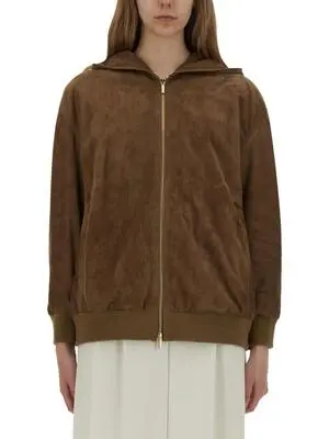 Max Mara Zeno Leather Jacket - Brown