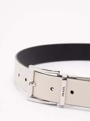 Prada Saffiano Leather Reversible Belt