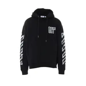 Off-White Motion Arrow Skate Hoodie - Black