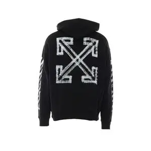 Off-White Motion Arrow Skate Hoodie - Black