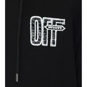 Off-White Motion Arrow Skate Hoodie - Black