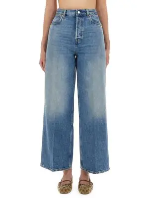 Gucci Wide-leg Jeans - Blue