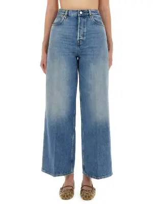 Gucci Wide-leg Jeans - Blue