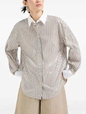 Brunello Cucinelli Striped Cotton Shirt
