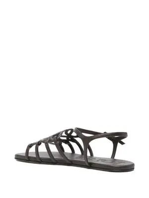 Loewe Petal Anagram Leather Sandals - Multicolor
