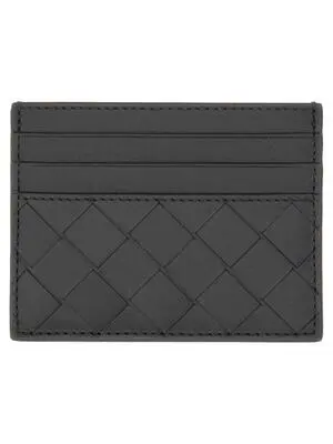 Bottega Veneta Woven Credit Card Holder - Black