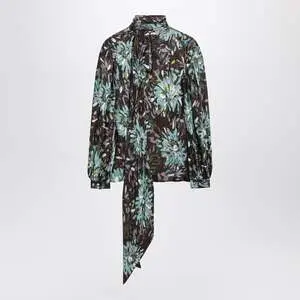 Gucci Printed Silk Twill Blouse