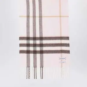 Burberry Cashmere Scarf With A Checked Pattern