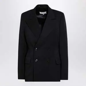 MAISON MARGIELA Double-breasted Jacket In Wool - Black
