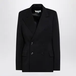 MAISON MARGIELA Double-breasted Jacket In Wool - Black