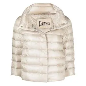 Herno Neutrals Jackets Puffer Jackets - Cream