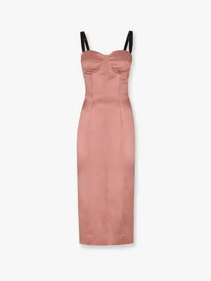 Dolce & Gabbana Stretch Satin Dress - Multicolor