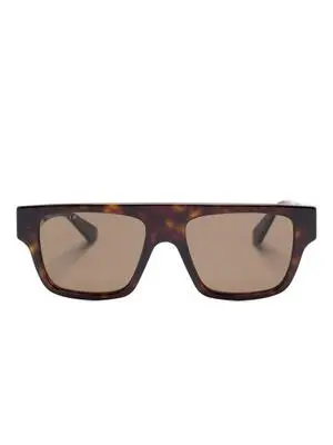 Gucci Tortoiseshell Rectangle Sunglasses - Multicolor