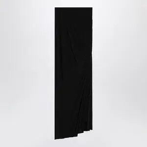Alaïa Long Draped Skirt In Jersey