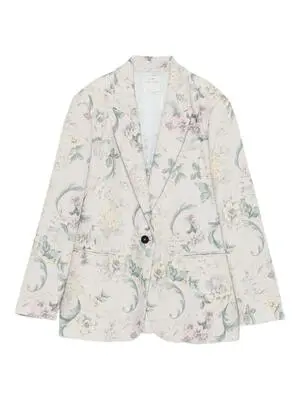 FORTE_FORTE Printed Blazer Jacket - Multicolor