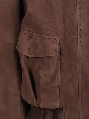 Loewe Suede Leather Bomber Jacket