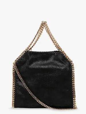 Stella McCartney Falabella Mini Shaggy Deer Crossbody Bag - Black