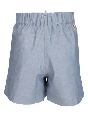 Moncler Chambray Cotton Shorts
