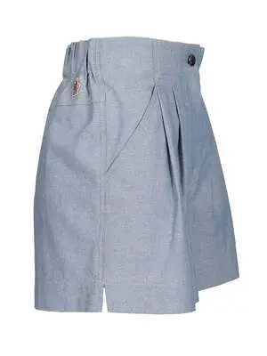 Moncler Chambray Cotton Shorts