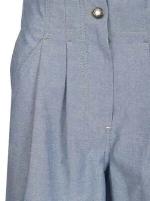 Moncler Chambray Cotton Shorts