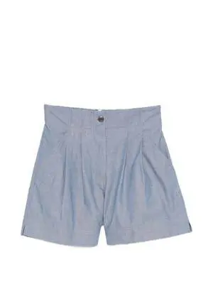 Moncler Chambray Cotton Shorts